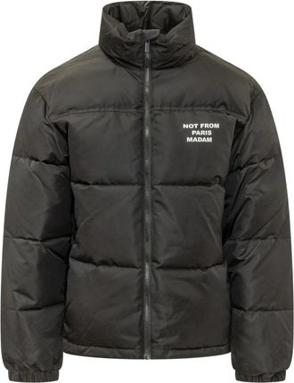 Dr&ocirc;le de Monsieur Slogan Puffer Jacket - - Jackets - Herren - Schwarzk - M