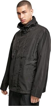 Urban Classics Double Pocket Nylon Crepe Jacket, Noir, XXL Homme