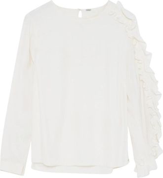 Gustav Judi A-Form Bluse - - Blouses & Shirts - Damen - Wei&szlig; - 2XL