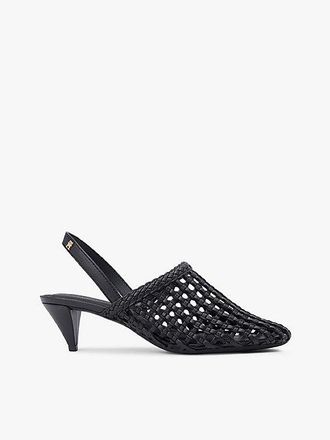 Tommy Hilfiger Slingbacks tiss&eacute;es &agrave; talon et bout pointu