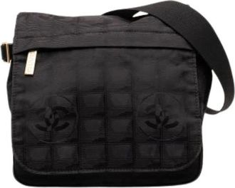 Chanel Sac bandouli&egrave;re en nylon Pre-owned - Femme - Pre-owned - Noir - Taille: ONE Size