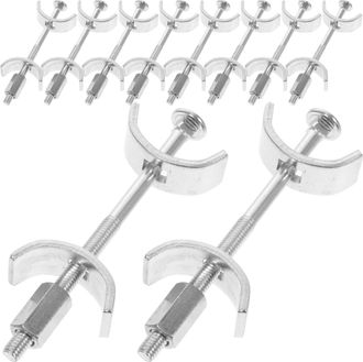 BESPORTBLE 10 St&uuml;ck Teiliges Arbeitsplatten verbindungsset aus Verzinktem Stahl mit Halbrundem Design f&uuml;r Stabile K&uuml;chenarbeitsplatten und M&ouml;belverbindungen Komp