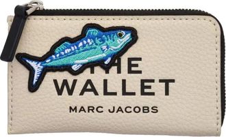 Marc Jacobs Femme, Accessoires, Blanc, Taille: ONE Size The Camp Patchwork Top Zip Multi Wallet