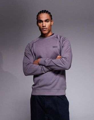 Barbour Markford - Sweat ras de cou &agrave; logo - Gris violet