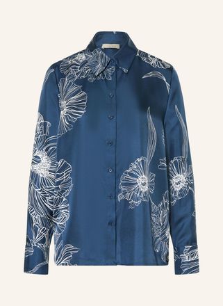 Lilienfels Lilienfels Hemdbluse Aus Seide blau