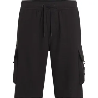 Calvin Klein Schwarze Regenerativ-Baumwoll-Cargo-Shorts - - Shorts - Herren - Schwarzk - S