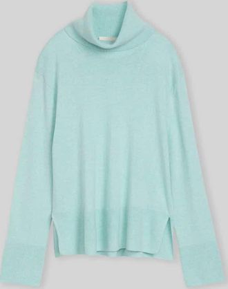 Tom Tailor Rollkragenpullover aus Kaschmir mit Seitenschlitzen