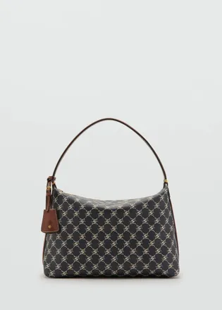 Mango Petit sac &agrave; bandouli&egrave;re avec logo bleu marine - Femme - Taille unique - MANGO