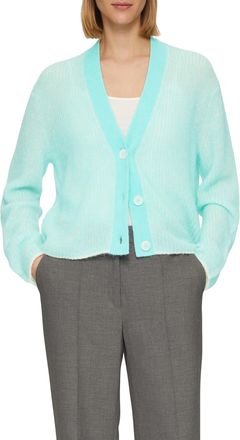 s.Oliver Black Label Damen 2157237 Cardigan mit Rippstruktur, 61X2, 42