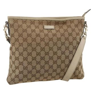 Gucci Sac bandouli&egrave;re vintage doccasion - Femme - Pre-owned - Beige - Taille: ONE Size