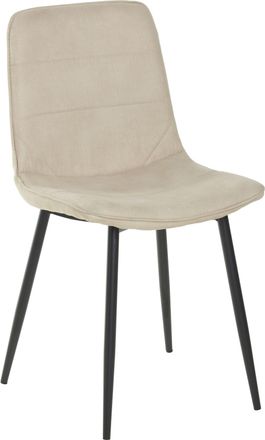 Livetastic Stuhl, Beige, Metall, Textil, konisch, 47x84x52 cm, Stühle