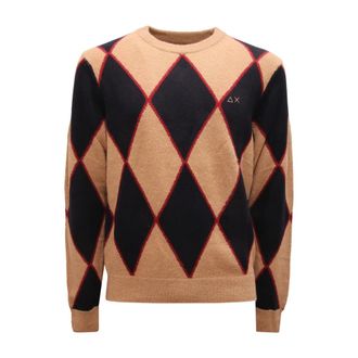 Sun 68 K43154 Wollmischungs-Pullover - - Knitwear - Herren - Mehrfarbig - S