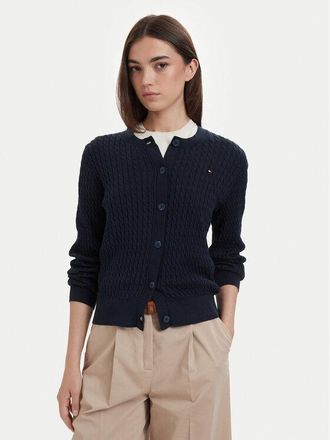 Tommy Hilfiger Strickjacke WW0WW43329 Dunkelblau Regular Fit