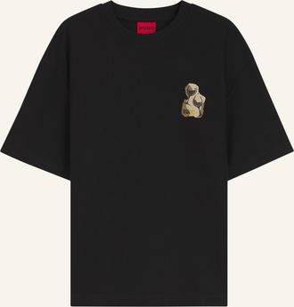 HUGO BOSS Hugo T-Shirt Detzi Relaxed Fit schwarz