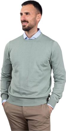 Gran Sasso Homme, Pulls, Vert, Taille: M Pull ras du cou