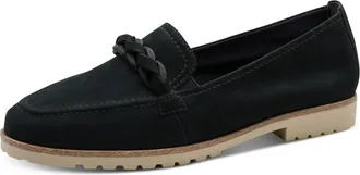 Tamaris Damen Slipper, Frauen Slipper, Mokassins,TOUCHit-Fußbett,Schlupfschuhe,schluepfschuhe,Slip-ons,Freizeitschuhe,modisch,rot,Navy,40 EU