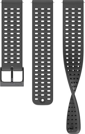 Suunto 22 ATH2 Silikon Armband Kompatibel Race, Vertical, 9 Peak Pro, 9 Peak, 5 Peak, Watch Strap Weiches Silikon Ersatzband 22mm All Black S+M