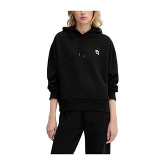Karl Lagerfeld Logo Hoodie - - Sweatshirts & Hoodies - Damen - Schwarzk - S