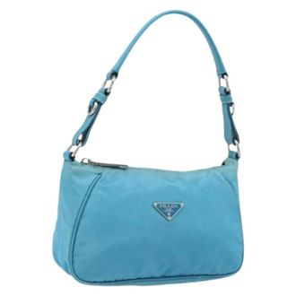 Prada Sac Mini d&Eacute;paule Vintage Pre-owned - Femme - Pre-owned - Bleu - Taille: ONE Size