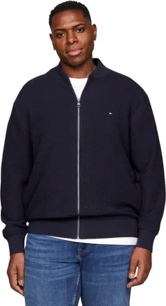 Tommy Hilfiger Herren Bomberjacke Baseball Übergangsjacke, Blau (Desert Sky), XXL