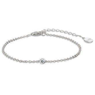 Xenox Zarge Armband - Damen Armband aus hochwertigem 925/- Sterlingsilber mit Zirkonia Stein | XS7387
