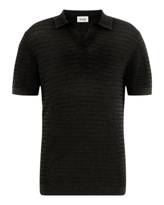 Drykorn Sommerliches Strick-Poloshirt mit Variokragen in