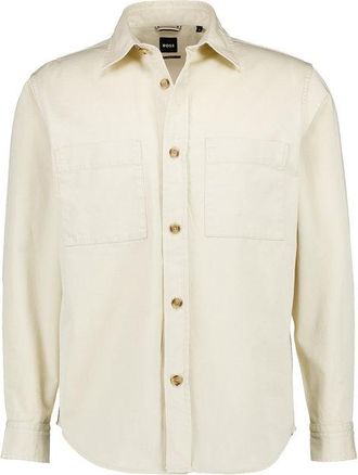 HUGO BOSS Herren Overshirt schwarz