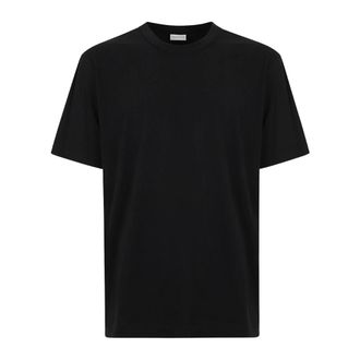 Dries Van Noten Baumwoll-Crew-Neck-T-Shirt - - Tops - Herren - Schwarzk - S