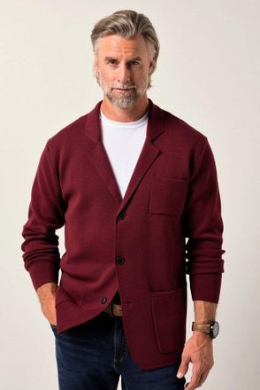 Boston Park Poloshirt Stricksakko FLEXLASTIC Revers