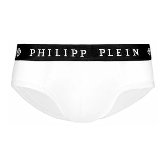 Philipp Plein Homme, Sous-v&ecirc;tements, Blanc, Taille: L Slip Skull