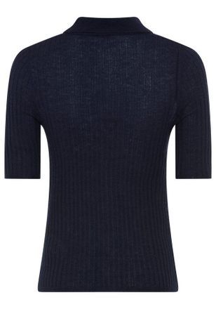 HUGO BOSS Kurzarmpullover Fugano Premium Damenmode aus Schurwollmischung