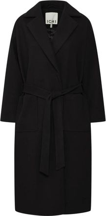 Ichi Ihjannet JA2 G&uuml;rtelmantel - - Coats - Damen - Schwarzk - L