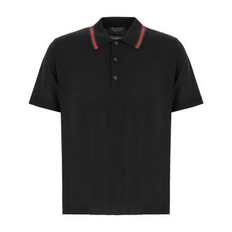 Gucci Polo - - Tops - Herren - Schwarzk - L