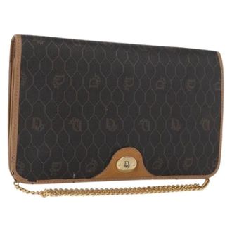Dior Pre-owned Honeycomb Canvas Schultertasche - - Pre-owned - Damen - Braun - ONE SIZE