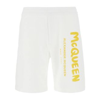 Alexander McQueen Stylische Bermuda-Shorts f&uuml;r M&auml;nner - - Shorts - Herren - Wei&szlig; - L