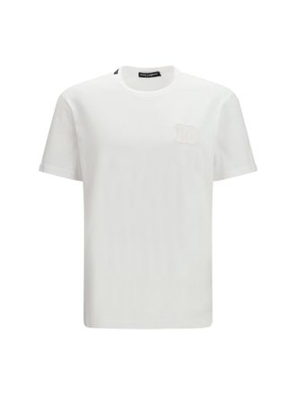 Dolce & Gabbana Patch-Detailed T-Shirt - White