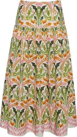 Cara Cara jupe Jiya &agrave; fleurs - Blanc