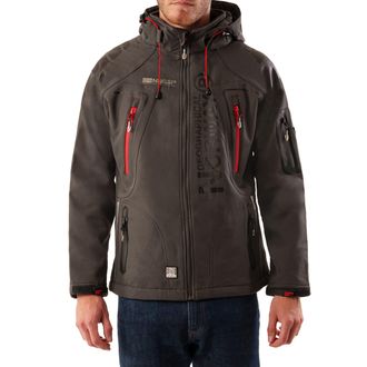 Geographical Norway Tangata Herren Softshell Funktions Outdoor (weiß, Medium) (Grau, Medium)