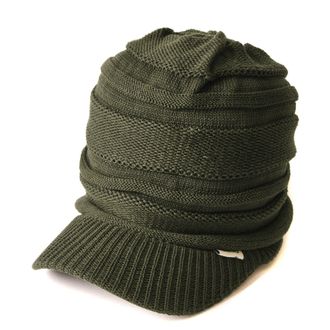 Charm by Casualbox Strick M&uuml;tze Sommer Visor Beanie - Cap Herren Winterm&uuml;tze Mit Schild Braun