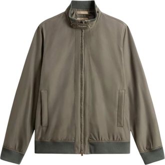 Woolrich Homme, Vestes, Vert, Taille: M Spring Lewis Bomber