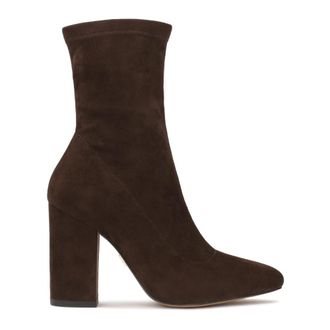 Kazar Dunkelbraune Stoffstiefel mit einem Pfosten.Dieses Produkt f&auml;llt klein aus. - - Shoes - Damen - Braun - 35 EU