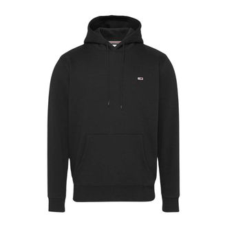 Tommy Jeans Schwarzer umweltfreundlicher Kapuzenpullover - - Sweatshirts & Hoodies - Herren - Schwarzk - M
