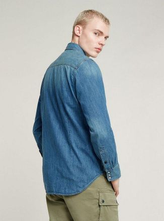 G-Star Langarmshirt Dakota Slim Denim Hemd