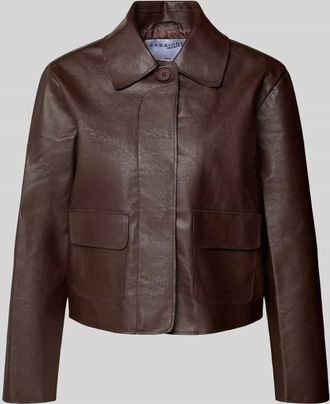 Zabaione Regular Fit Jacke in Leder-Optik Modell Ma44ry