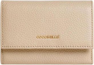 Coccinelle Metallic Soft Wallet - - Accessories - Damen - Beige - ONE SIZE