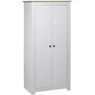 Les Tendances Garde-robe Blanc 80x50x171,5 Pin massif Assortiment Panama