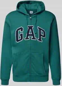 GAP Sweatjacke mit Logo und K&auml;nguru-Tasche