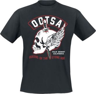 Queens Of The Stone Age QOTSA Skull Homme T-Shirt Manches Courtes Noir XL