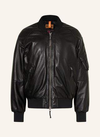 Parajumpers Parajumpers Lederjacke Morvin schwarz