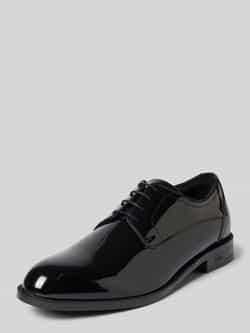 HUGO BOSS Schn&uuml;rschuhe aus Lackleder Modell Tayil